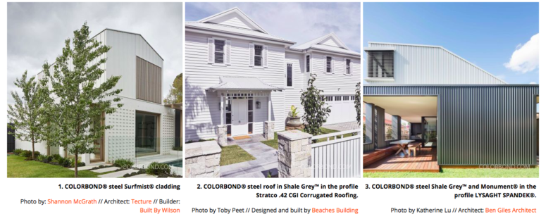 Choosing the right COLORBOND ® colour - Architectural Roofing ...