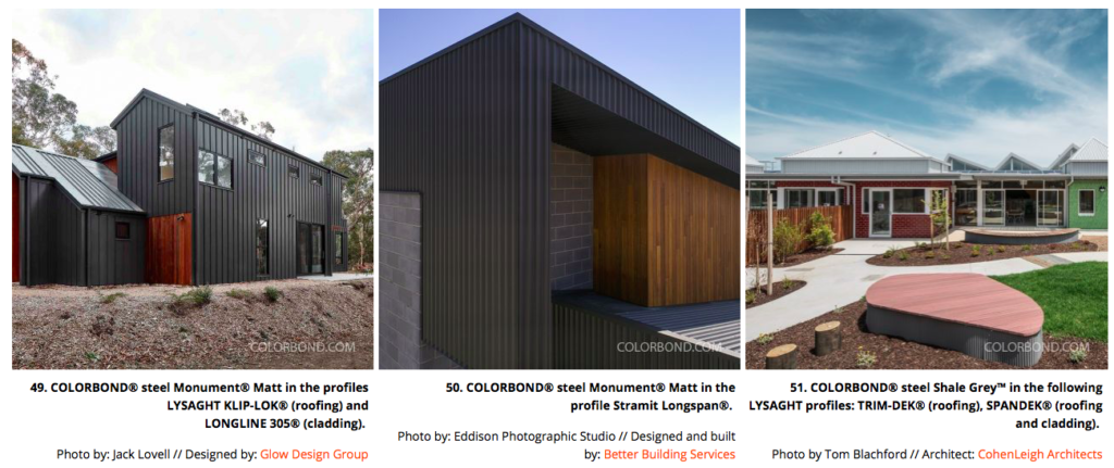 Choosing the right COLORBOND ® colour - Architectural Roofing ...